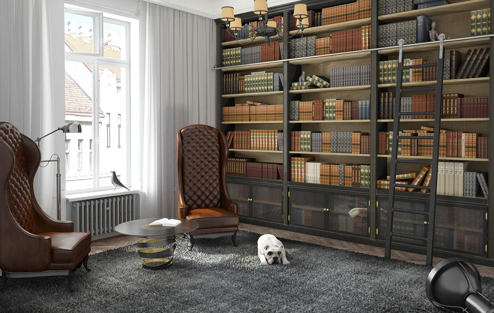 Biblioteca Micul Paris - Renderthing